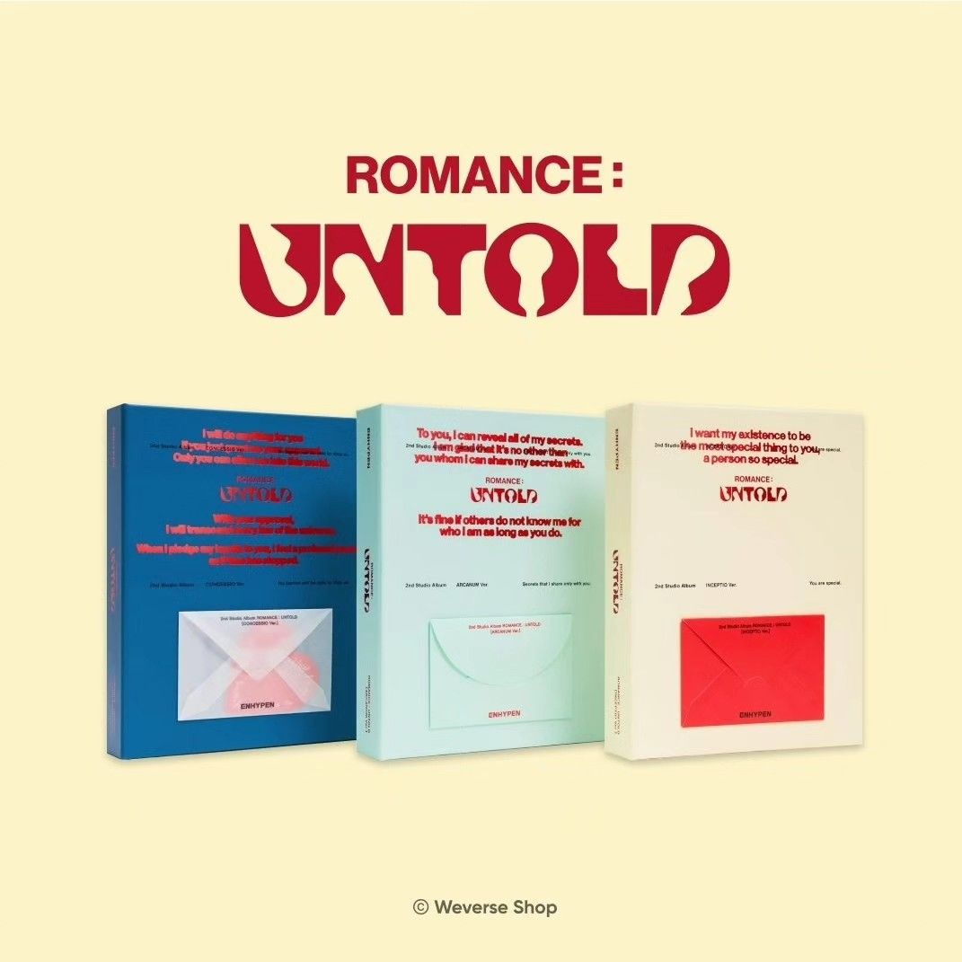 ENHYPEN - 2nd Album [ROMANCE : UNTOLD], Hobbies & Toys, Collectibles & Memorabilia, K-Wave on ...