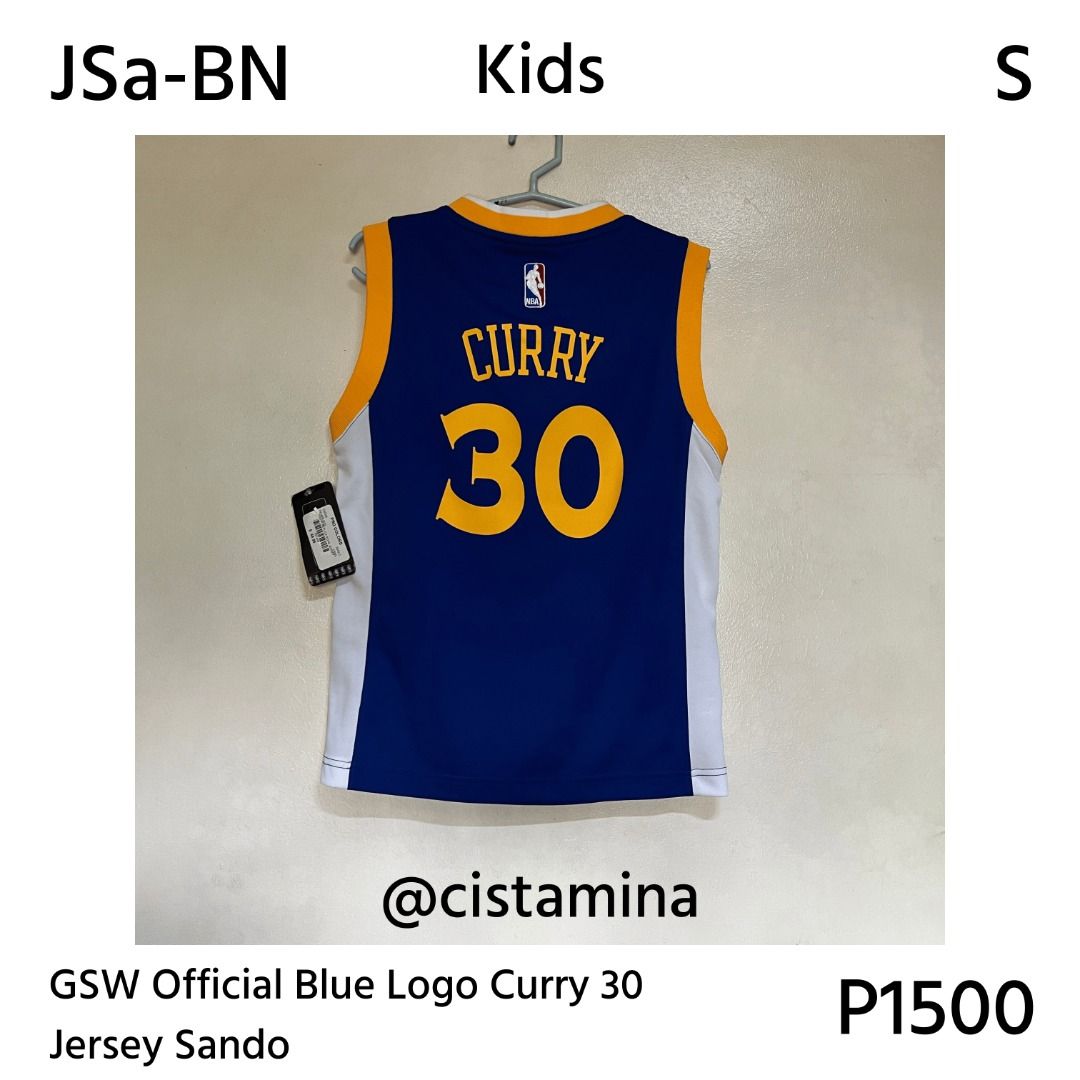 GSW Official Blue Logo Curry 30 Jersey, Babies & Kids, Babies & Kids ...