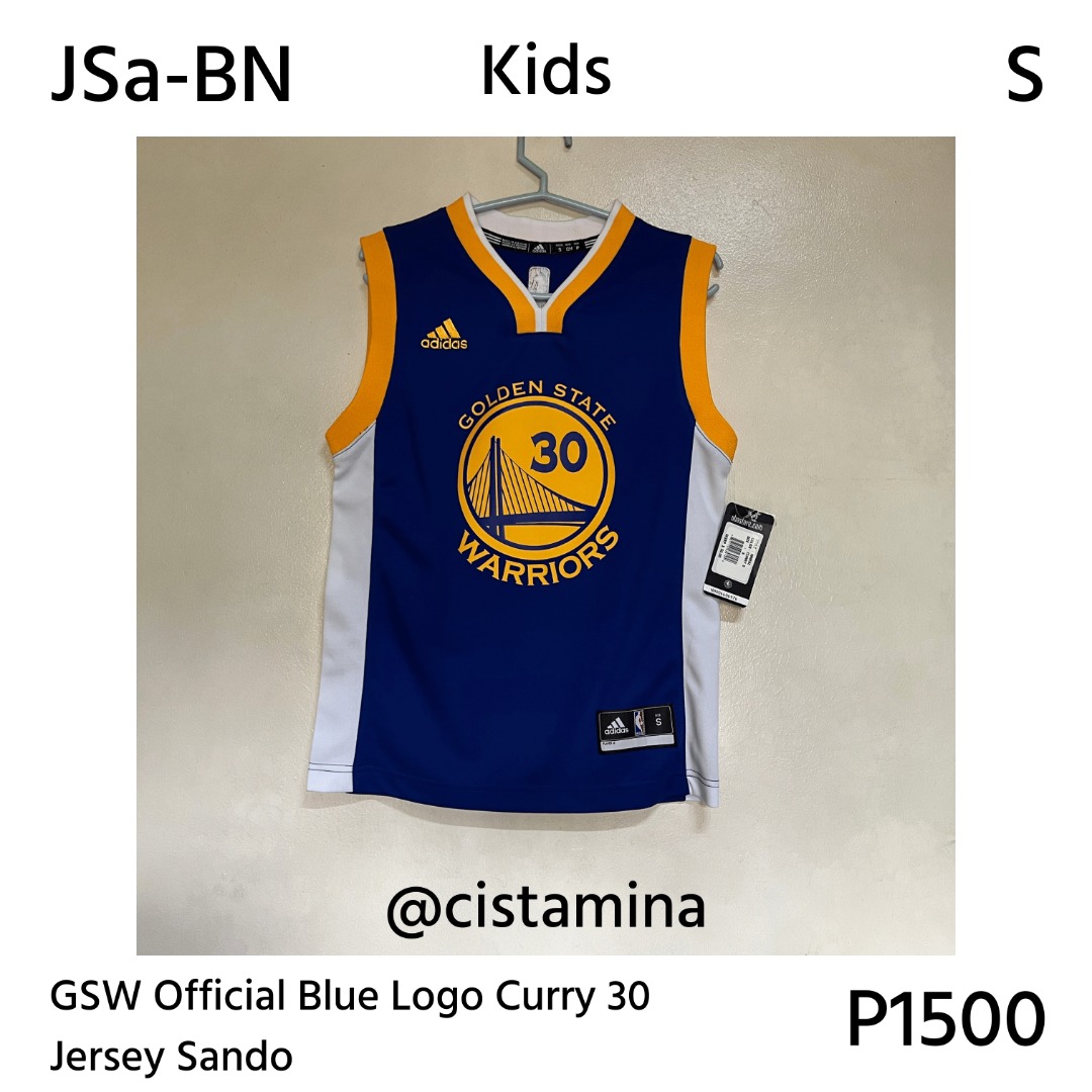 GSW Official Blue Logo Curry 30 Jersey, Babies & Kids, Babies & Kids ...