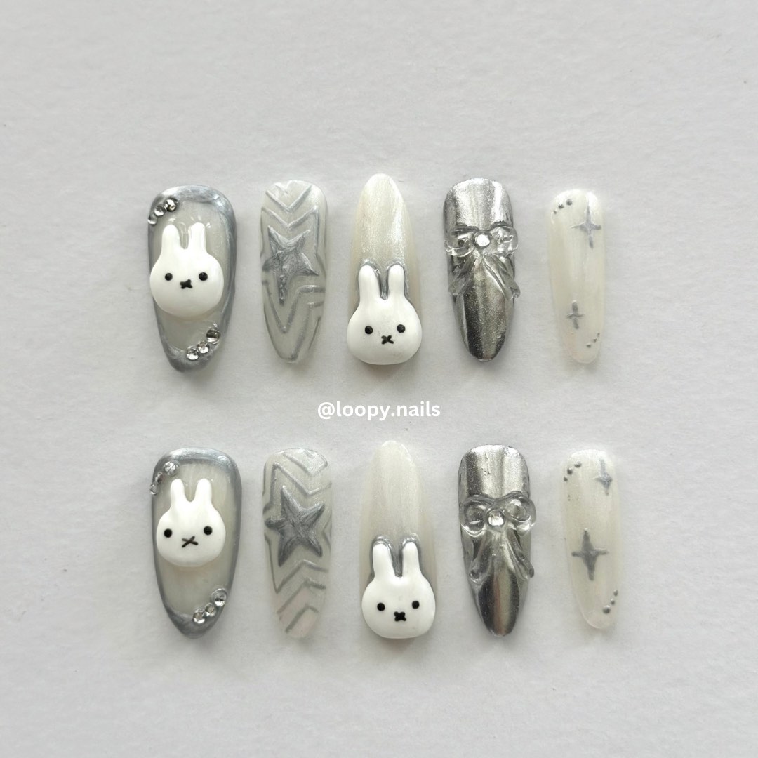 HANDMADE MIFFY NAILS (ON HAND) by Loopy Nails, Beauty & Personal Care ...