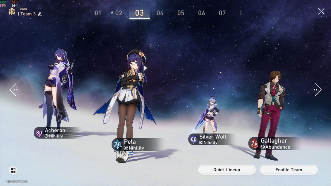 Honkai Star Rail Acheron LC team and DOT team, Video Gaming, Video ...