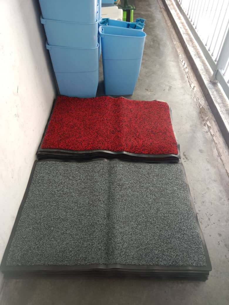 Industrial dust control mat and sanitary bin, Furniture & Home Living ...