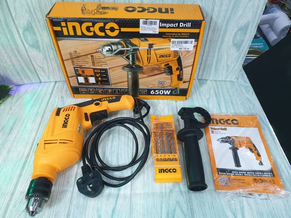 Ingco impact Drill 650W, Furniture & Home Living, Home Improvement ...