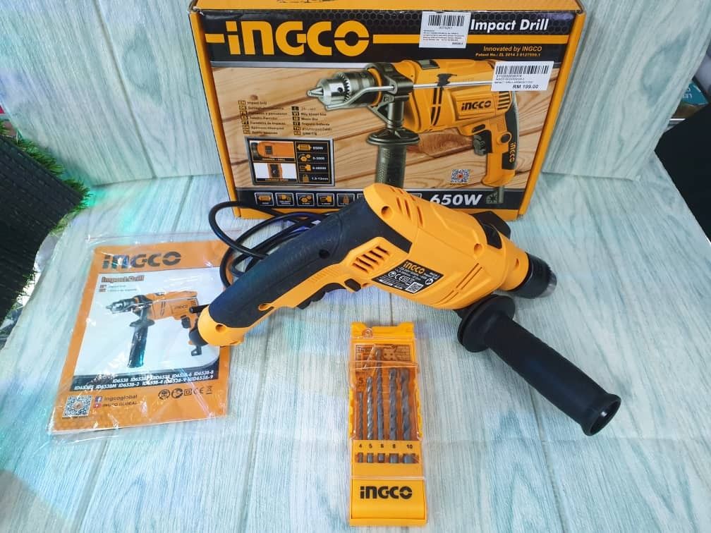 Ingco impact Drill 650W, Furniture & Home Living, Home Improvement ...