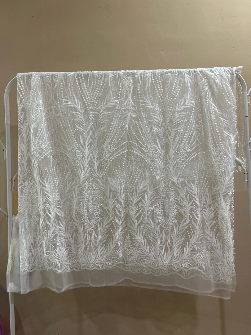 Jakel Off white Lace for bride kurung, Women's Fashion, Muslimah ...