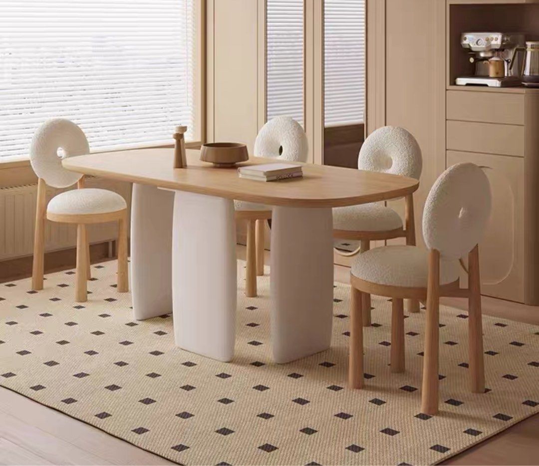 JAUDI Japandi Solid Wood Dining Table on Carousell