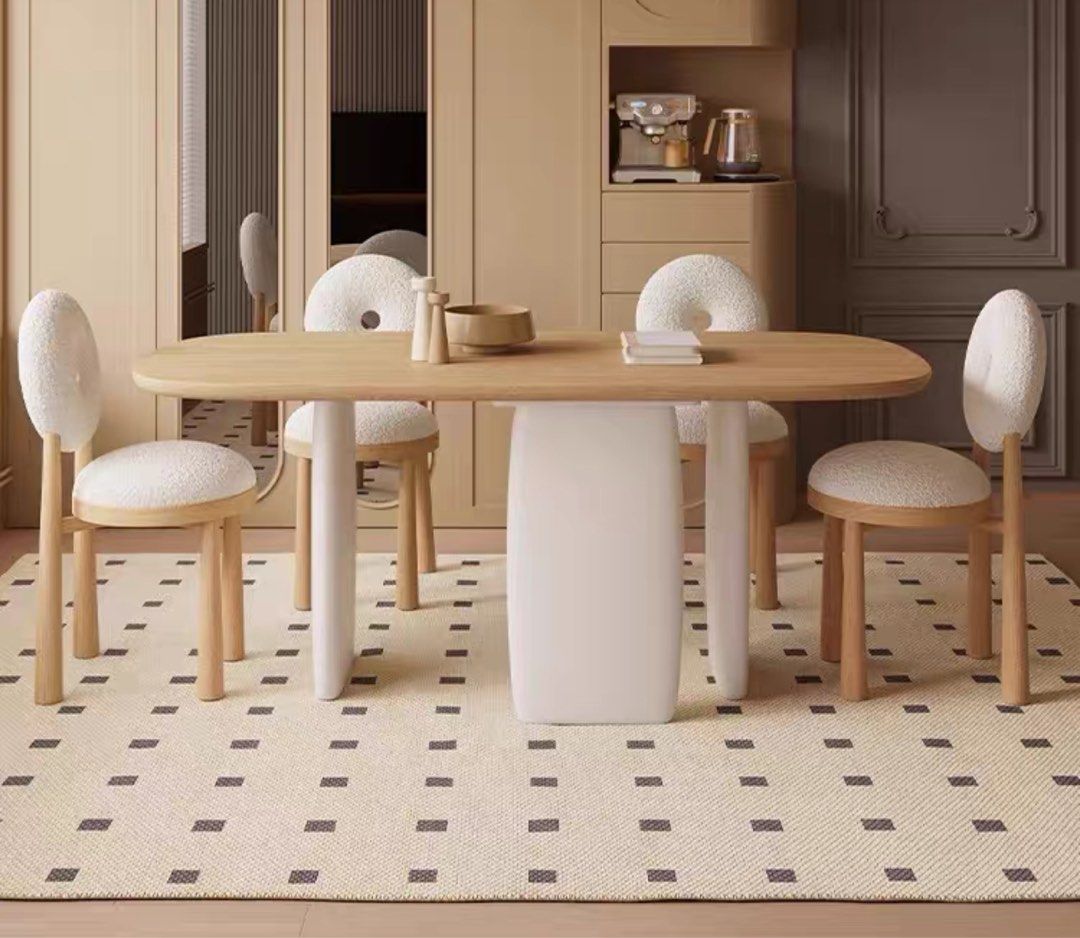 JAUDI Japandi Solid Wood Dining Table on Carousell