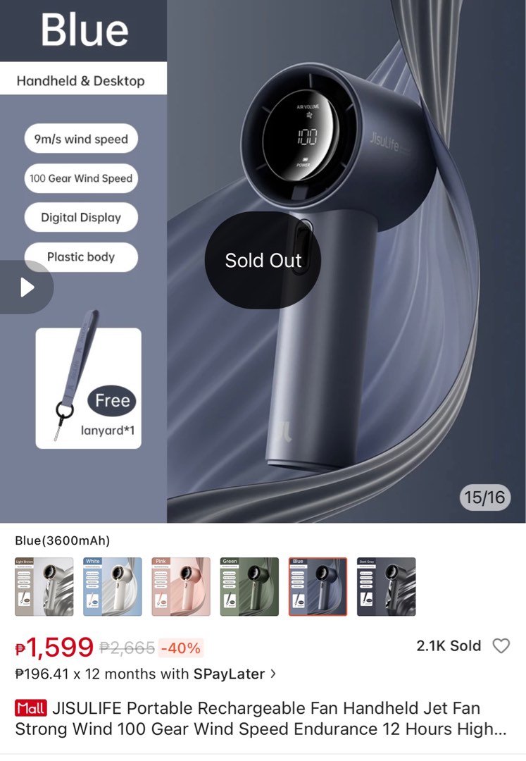 Jisulife Jet Fan Pro 1s, Furniture & Home Living, Lighting & Fans, Fans ...