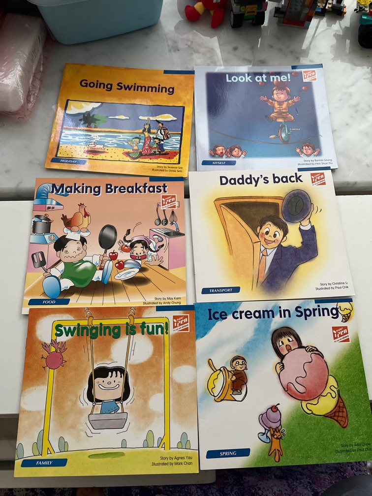 K1-K3 英文書English reading story book-Going Swimming Making breakfast ...