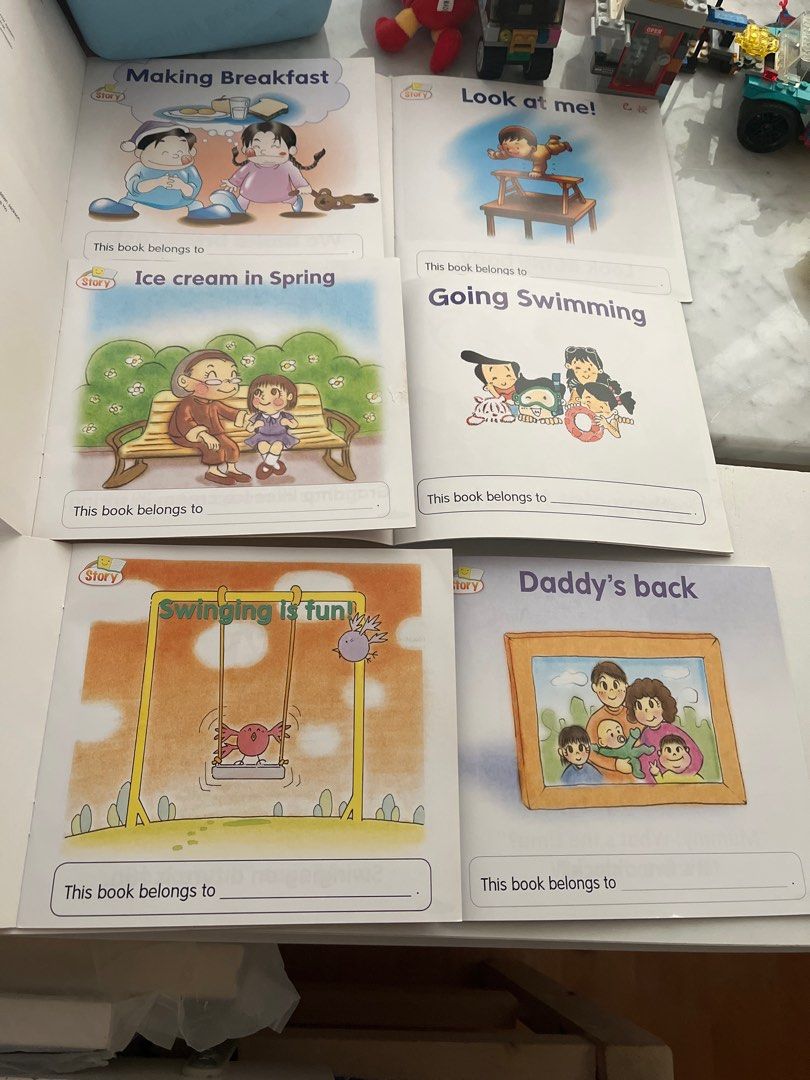 K1-K3 英文書English reading story book-Going Swimming Making breakfast ...
