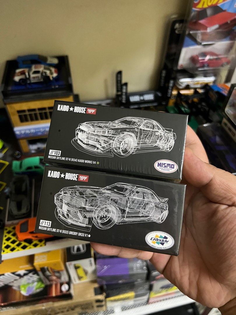Kaido House gtr r34 nismo v4 and gtr r33 greddy v1, Hobbies & Toys ...