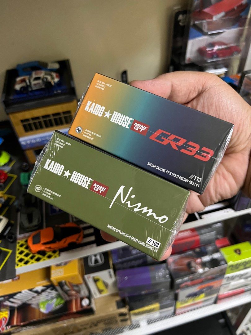 Kaido House gtr r34 nismo v4 and gtr r33 greddy v1, Hobbies & Toys ...
