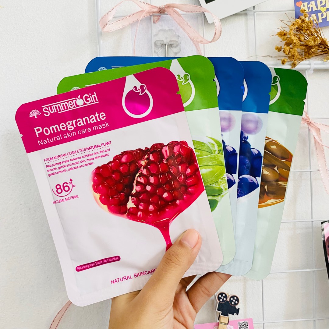 Korean Facial Mask - miss.pink, Beauty & Personal Care, Face, Face Care ...