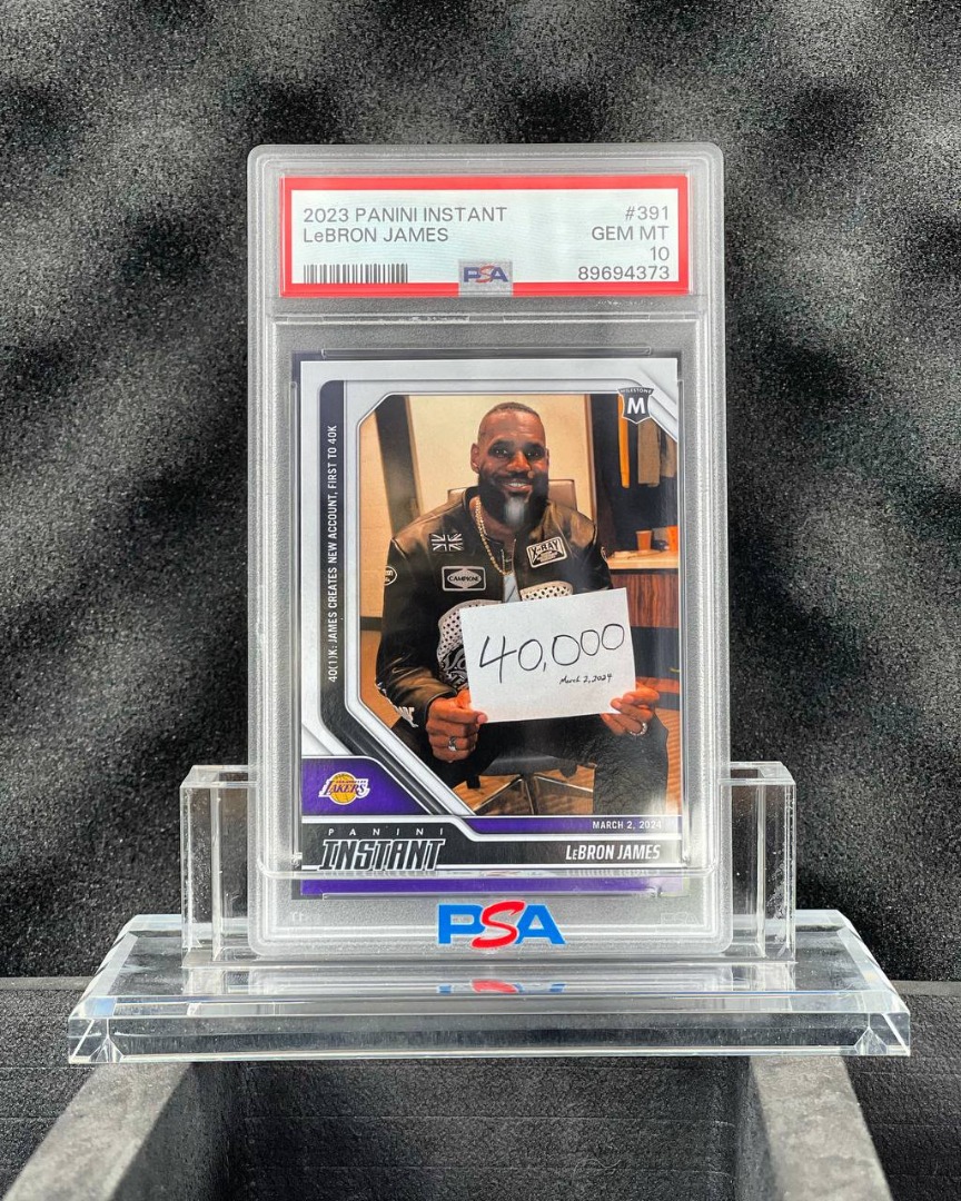 Lebron James 40k Points Milestone PSA 10, Hobbies & Toys, Memorabilia ...