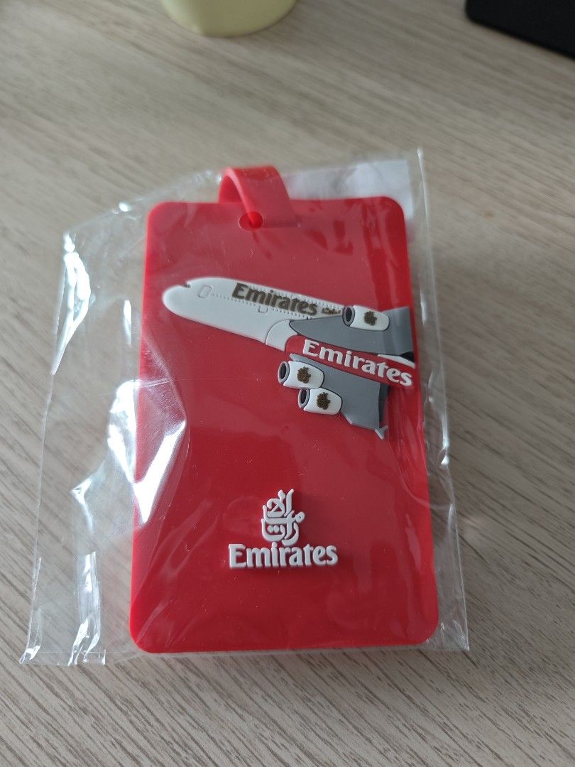 Limited edition A380 Emirates luggage tag, Hobbies & Toys, Travel ...