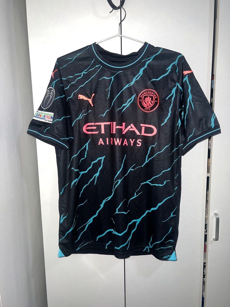 Manchester city third kit 23/24, Men's Fashion, Tops & Sets, Tshirts ...