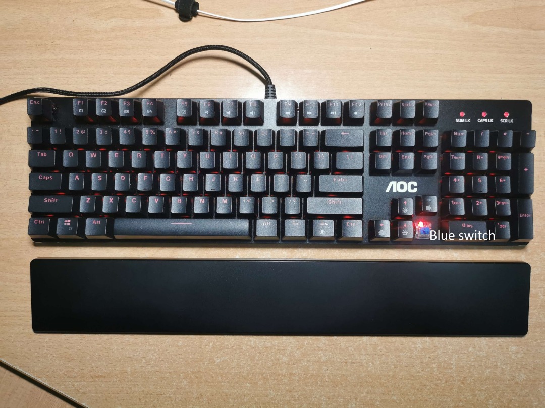Mechanical Keyboard AOC GK500 (Outemu Blue Switch) | Full RGB ...