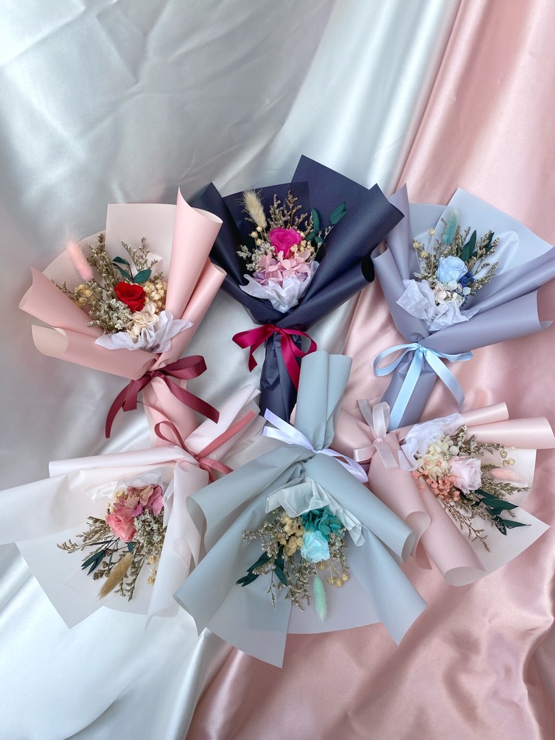 Mini preserved rose / flower bouquet / rose flower/ rose bouquet ...