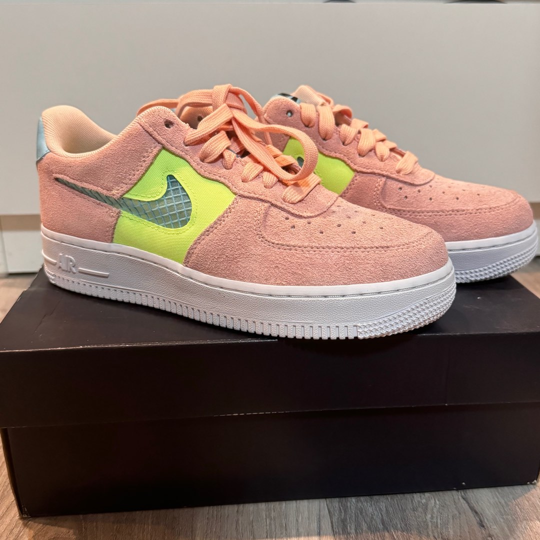 Nike Air Force 1 '07 SE washed coral, Women's Fashion, Footwear ...
