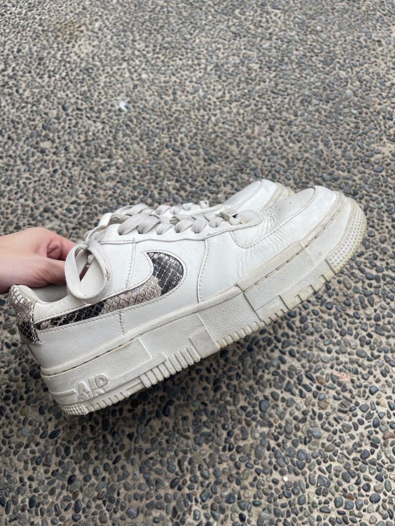 Nike Air Force Pixel Sail Snake, Women's Fashion, Footwear, Sneakers on ...