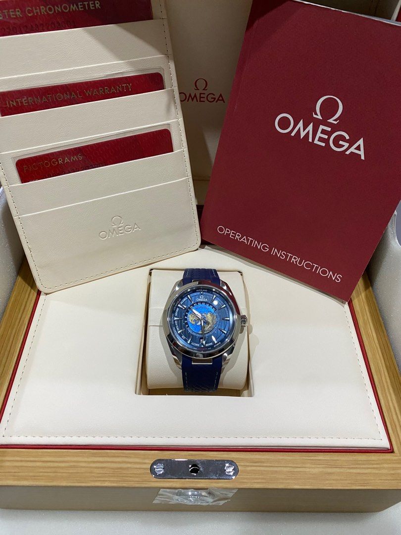 Omega Aquaterra World Timer, Luxury, Watches on Carousell