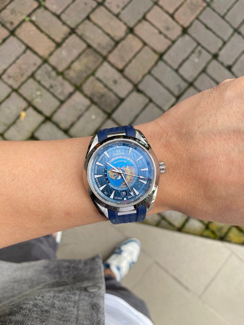 Omega Aquaterra World Timer, Luxury, Watches on Carousell