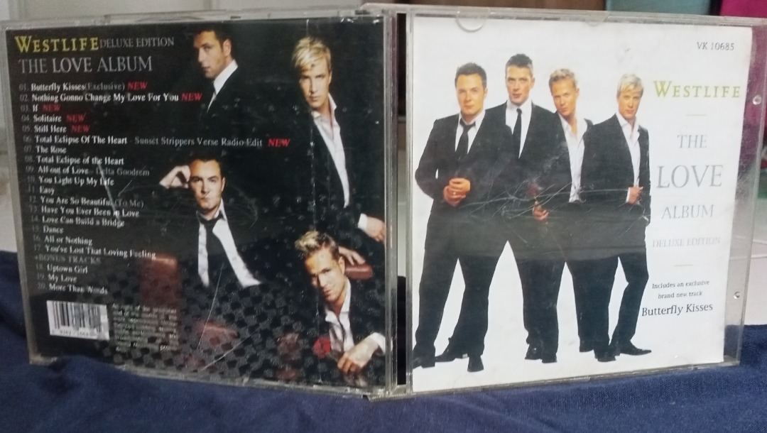 Original Vintage CD WESTLIFE THE LOVE ALBUM, Hobbies & Toys, Music ...