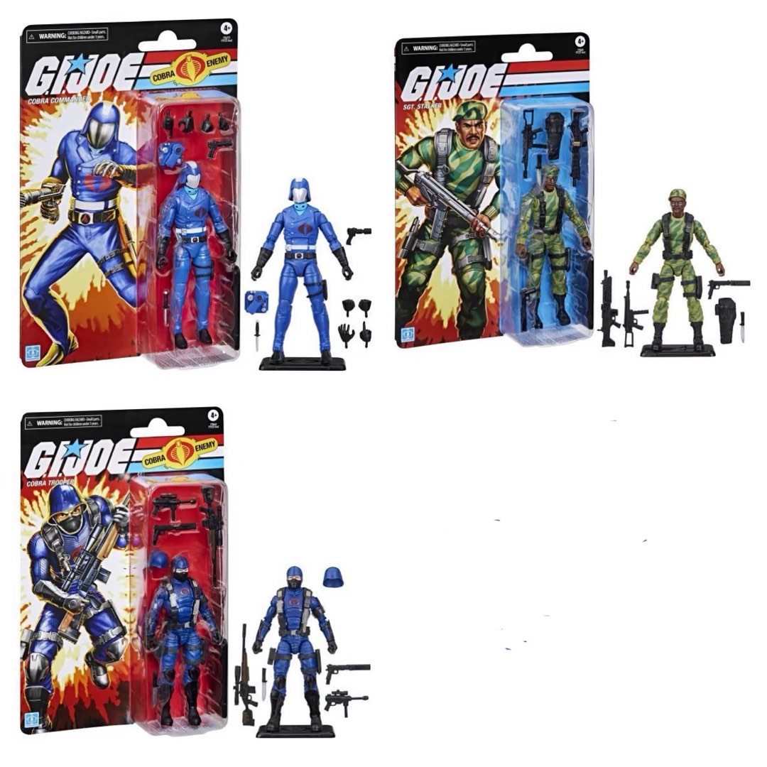 [PO] Hasbro G.I. Joe GIJ Classified Series Retro: Cobra Commander, Cobra Trooper, Sgt Stalker ...
