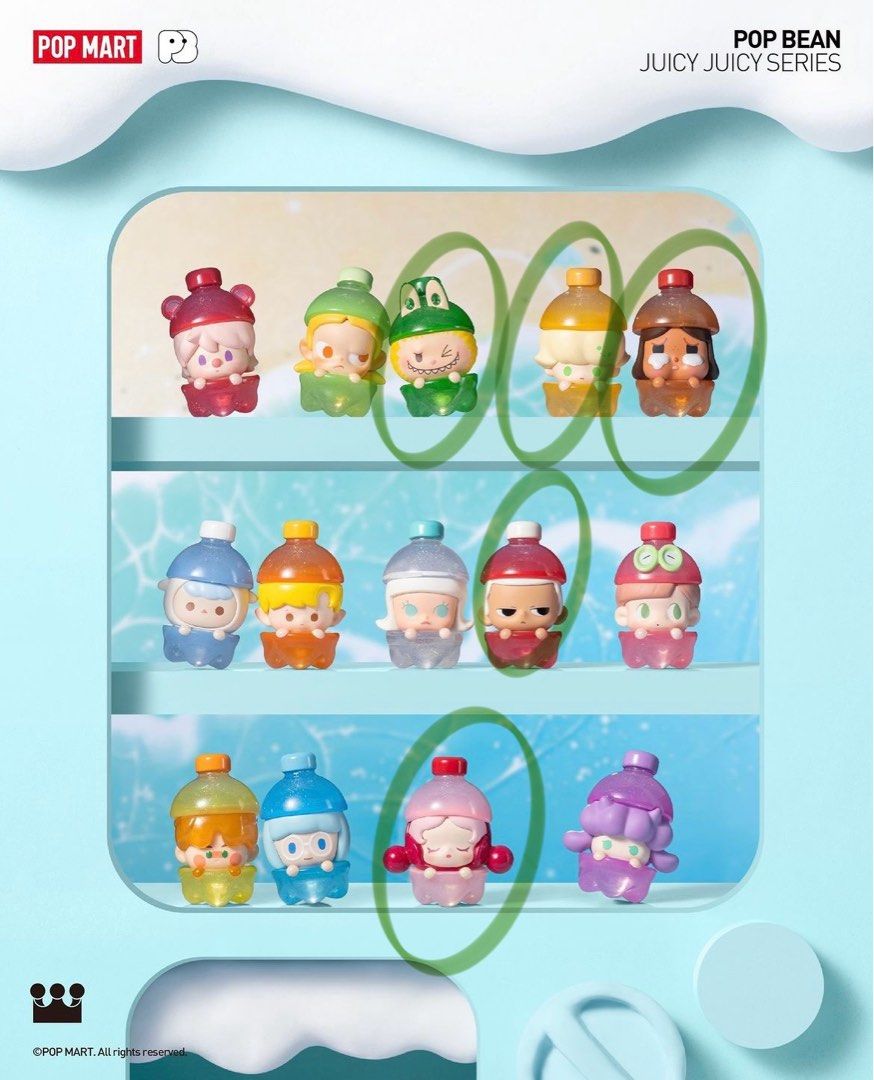 Popmart 2024 Popbeans - Mushroom Elves, Juicy Juicy, Love Letter ...