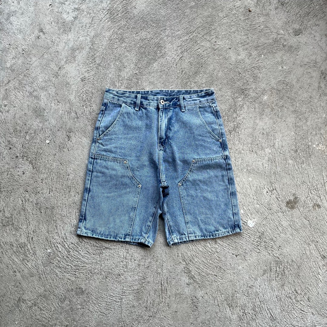 Random Double Knee Jorts, Men's Fashion, Bottoms, Shorts on Carousell