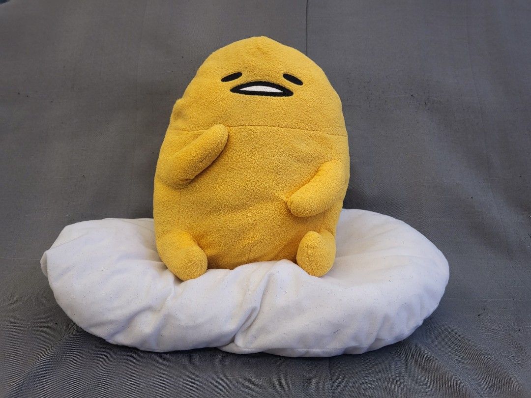 Sanrio Sitting Gudetama Large Plushie, Hobbies & Toys, Toys & Games on ...