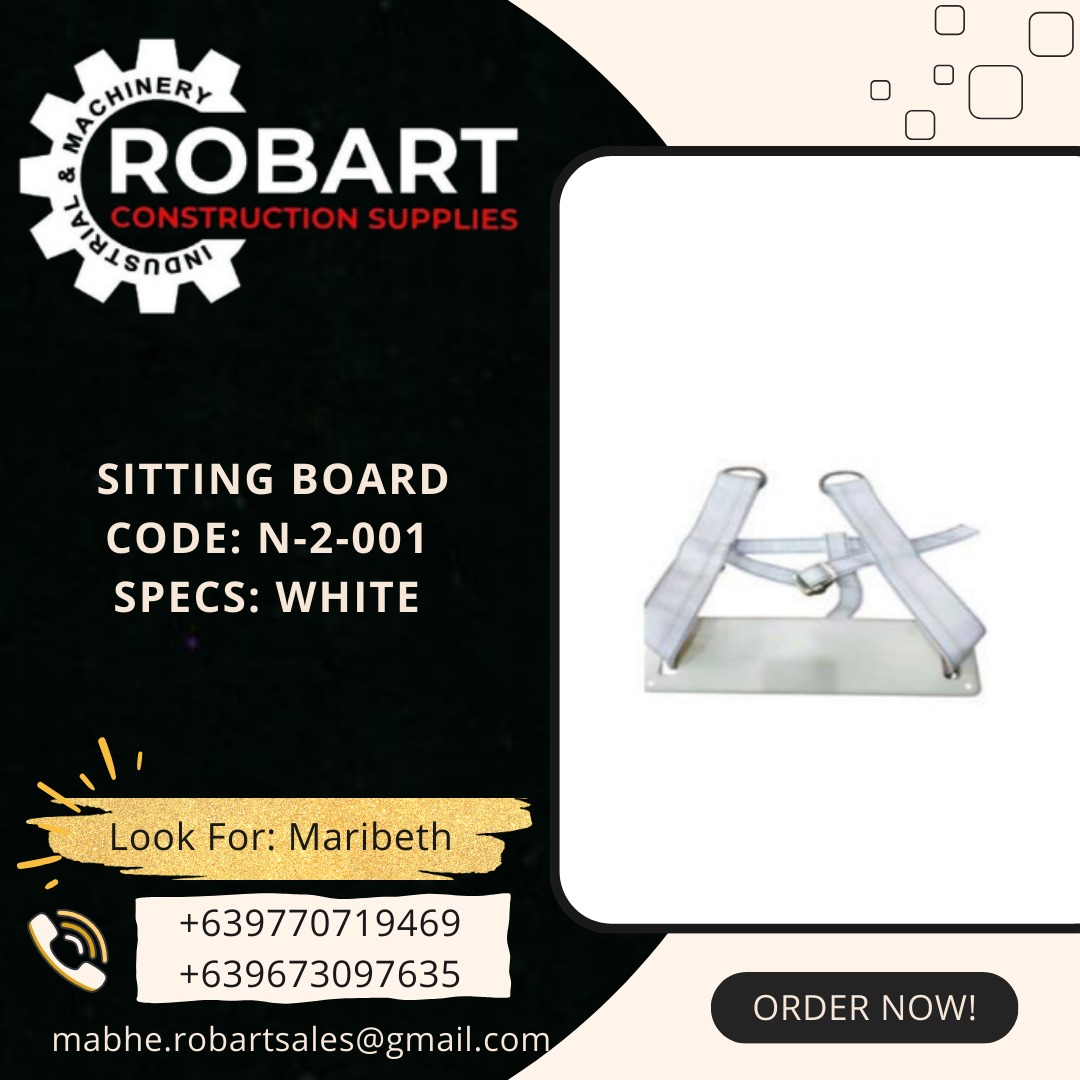 Sitting Board Code: N-2-001 Specs: White, Commercial & Industrial ...