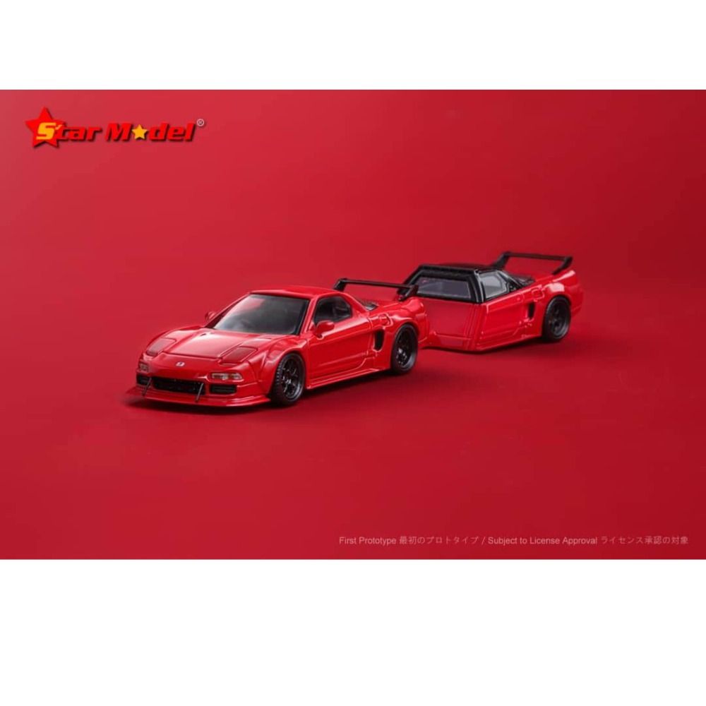 Star Model 1/64 Scale Red Honda NSX Car Die-cast Car with Xtra Camper ...