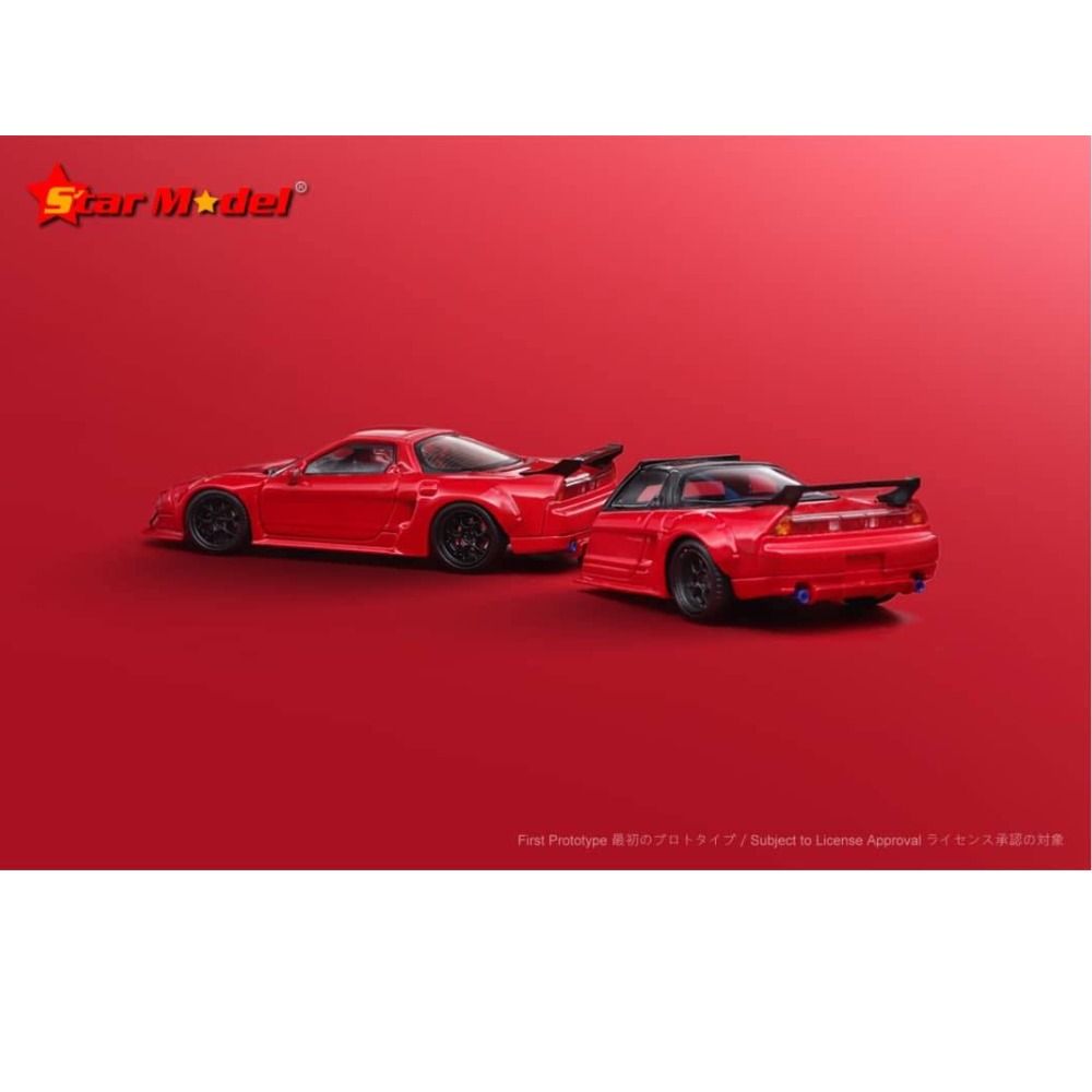 Star Model 1/64 Scale Red Honda NSX Car Die-cast Car with Xtra Camper ...