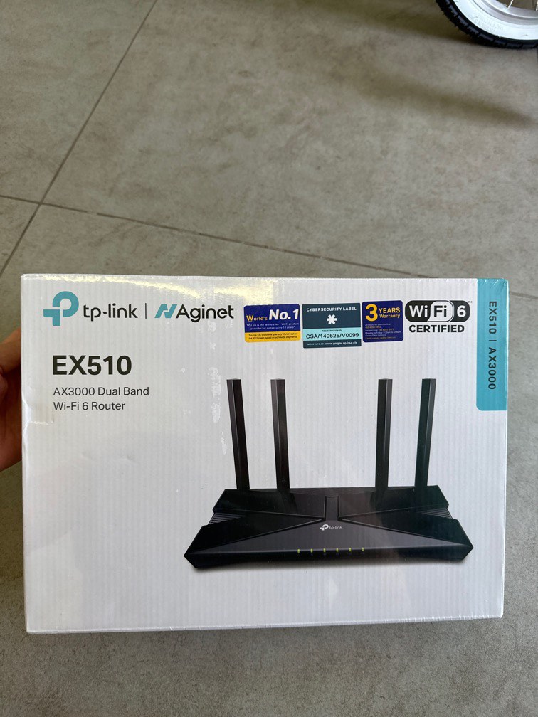 Tp-link EX510 AX3000 Dual-Band Gigabit Wi-Fi 6 Router, Computers & Tech ...