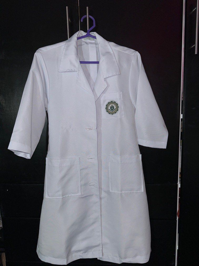 TUA SLCN SMOCK LAB COAT GOWN UNIFORM, Women's Fashion, Coats, Jackets ...