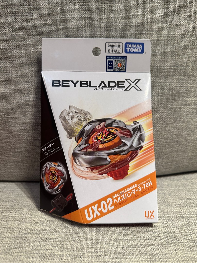 UX-02 Hells Hammer 3-70H Beyblade X, Hobbies & Toys, Toys & Games on ...