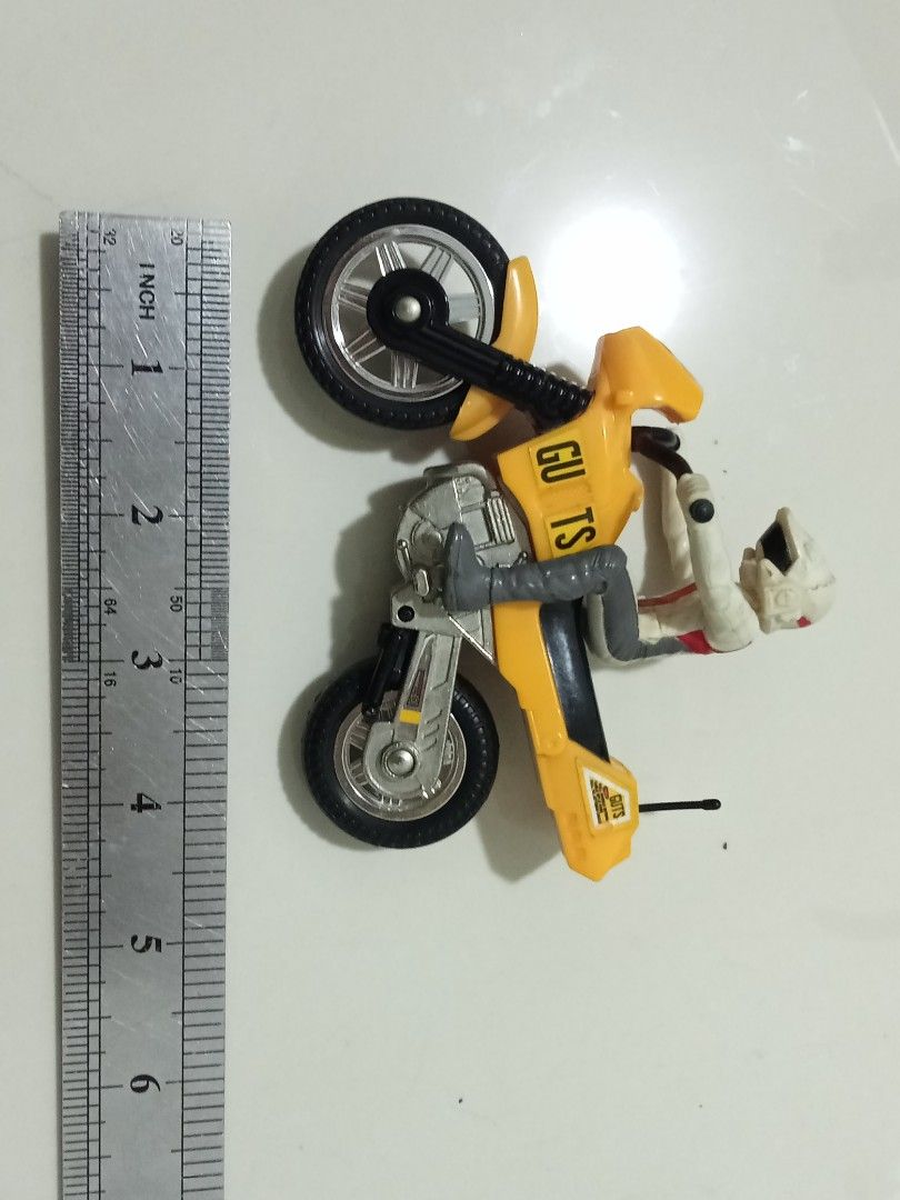 Vintage 1996 bandai japan Ultraman Tiga GUTS motorcycle + rider ...