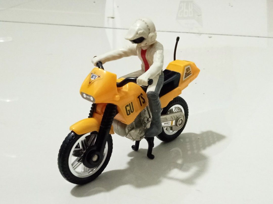 Vintage 1996 bandai japan Ultraman Tiga GUTS motorcycle + rider ...
