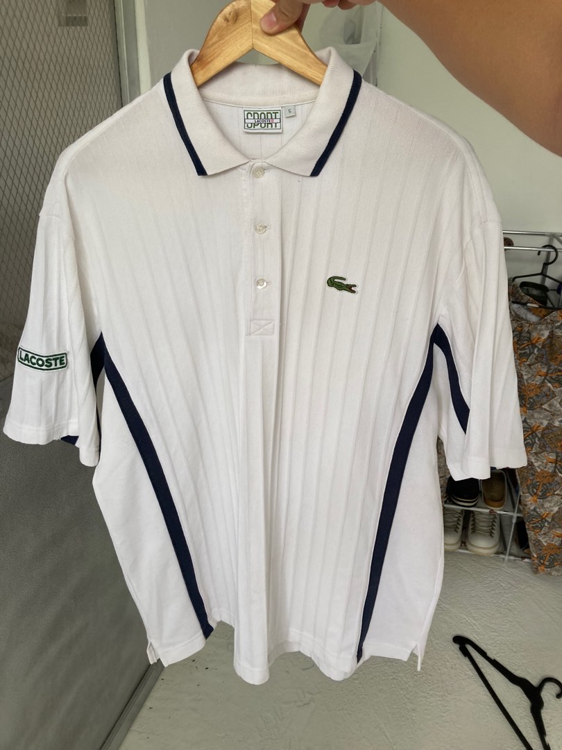 Vintage Lacoste Sport Rare! Strip design for Men’s, Size 5 on tag dimes ...