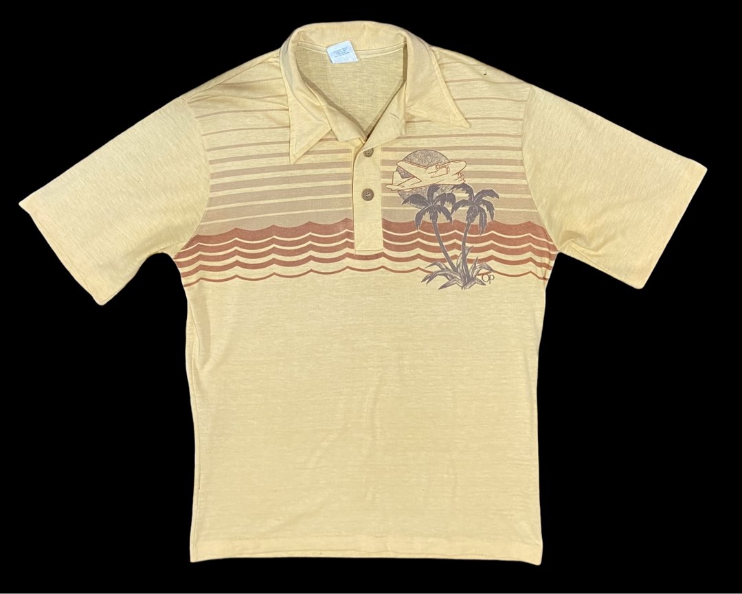 Vintage OP Ocean Pacific Polo Shirt, Men's Fashion, Activewear on Carousell