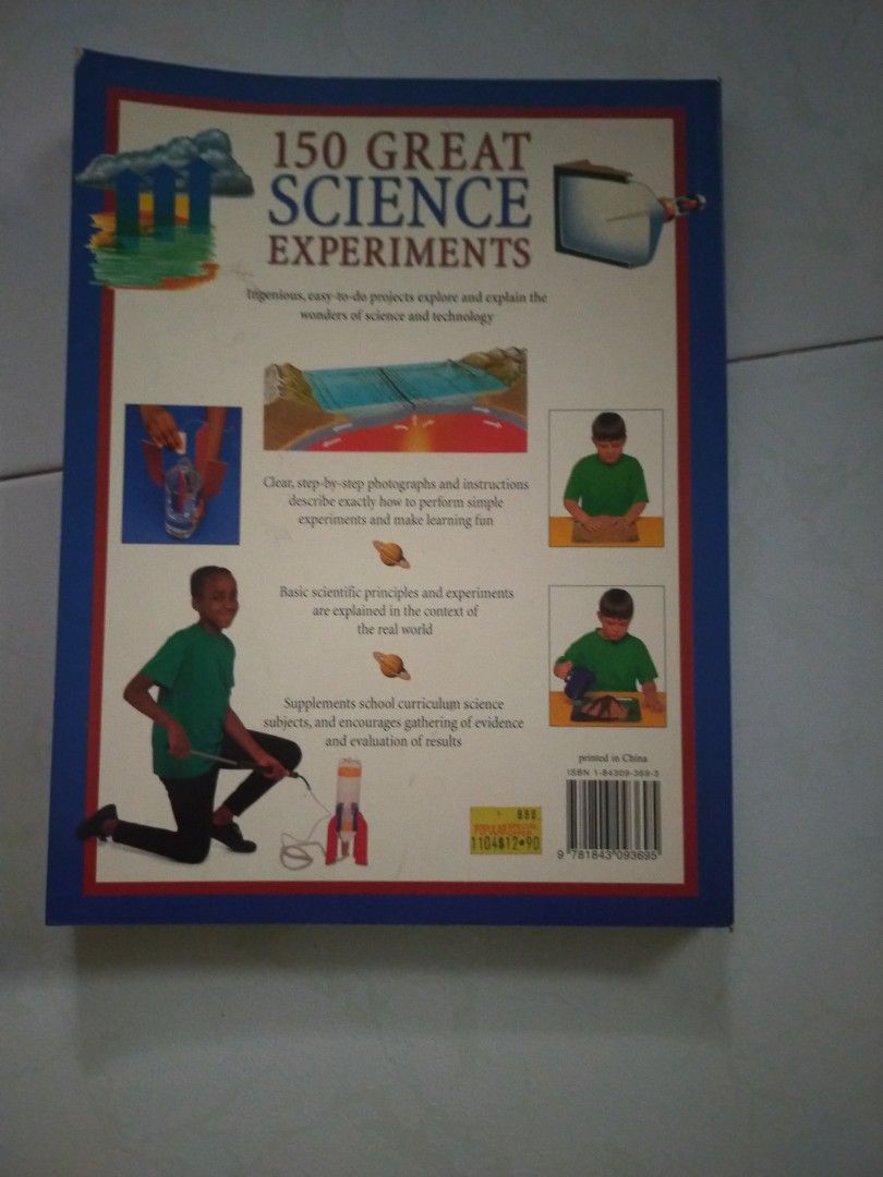 150 Great Science Experiments Book, Hobbies & Toys, Books & Magazines ...