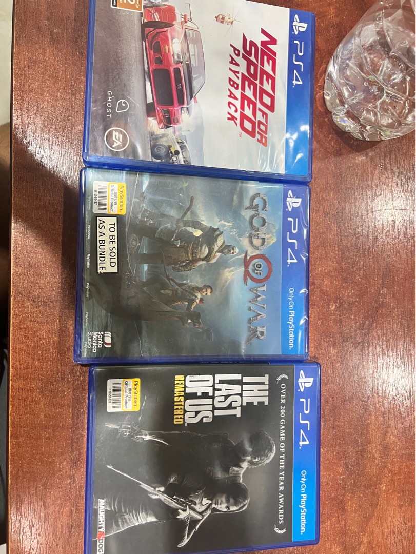 1)The last of us (Remastered) 2)need for speed payback 3)god of war ...