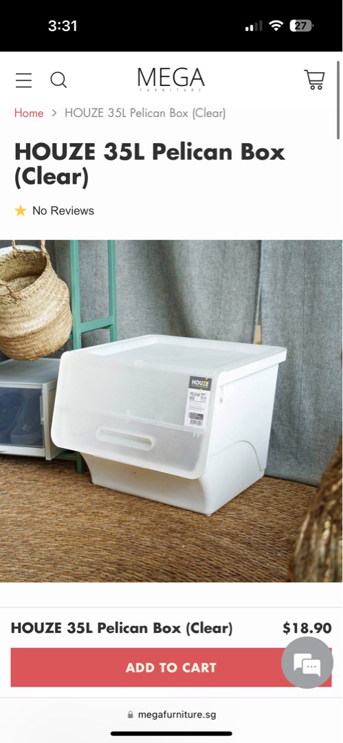 35L Pelican Box, Furniture & Home Living, Home Improvement ...