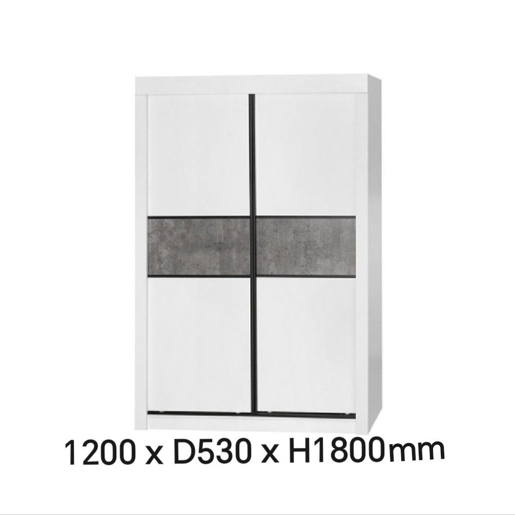 Brand New 4 Feet Sliding Doors Wardrobe / 4 Feet Wardrobe, Furniture ...