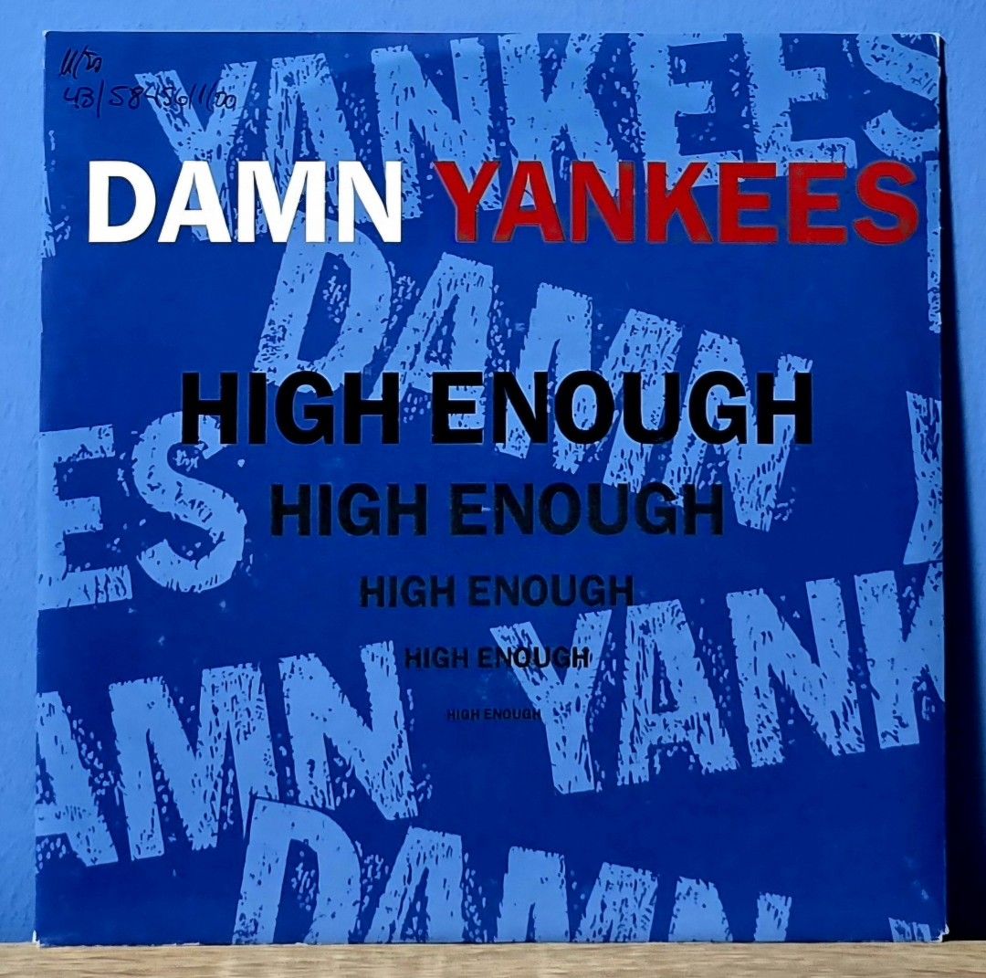 7" : Damn Yankees - High Enough, Hobbies & Toys, Music & Media, Vinyls ...