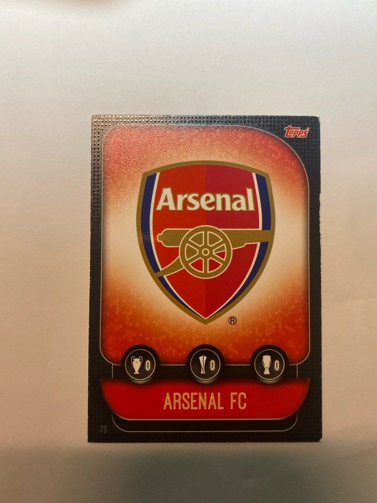 9 Used Match Attax Arsenal Players + Arsenal Badge Cardboard, Hobbies ...
