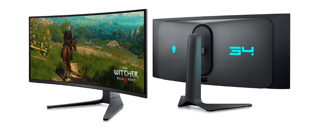 Alienware 34 Inch QD-OLED Curved Gaming Monitor 3 Year Warranty, Dark ...