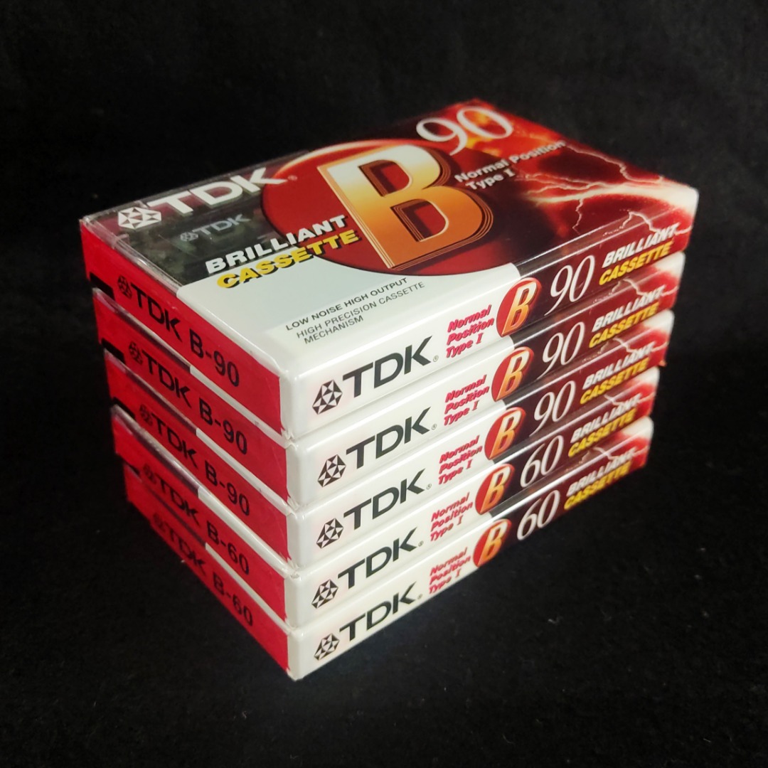 ALL 5 For Only RM 32!!! TDK B-60 + B-90 Blank Cassette Tapes, Audio, Portable Audio Accessories ...