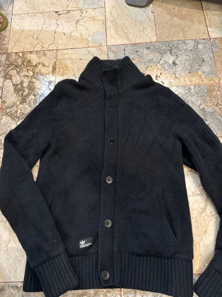 Authentic Adidas Originals David beckham wool cardigan, Men's Fashion ...